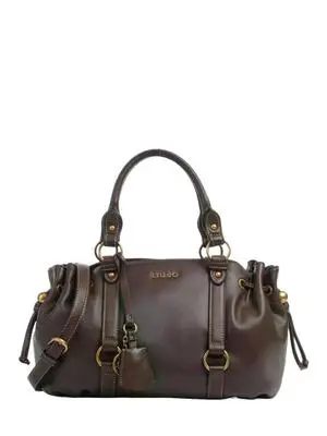 Liu Jo Logo-plaque Drawstring Tote Bag - Brown