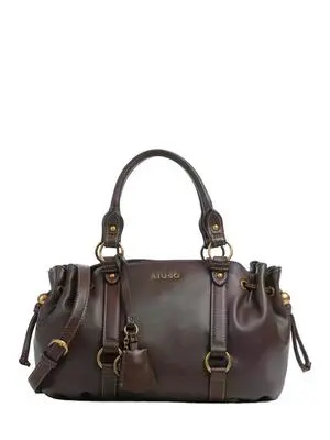Liu Jo Logo-plaque Drawstring Tote Bag - Brown
