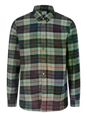 Paul Smith And Brown Check Cotton Shirt - Green