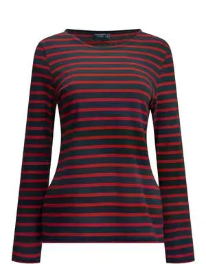 Saint James Striped Long-sleeve T-shirt - Blue