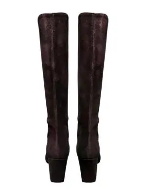 POCHE PARIS Solene Suede Boots - Brown