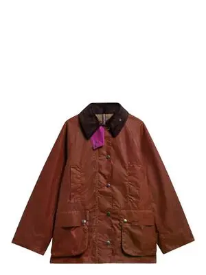 Barbour Beaufort Waxed Jacket - Brown