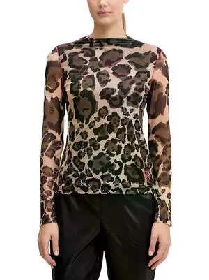SPORTALM Tamarin Leopard-print Top - Brown