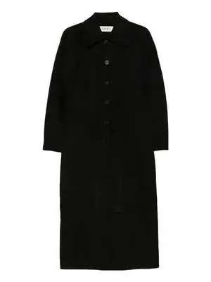 RÓHE Button-fastening Spread-collar Coat - Black