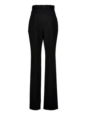 Balenciaga High-waist Slim-fit Trousers - Black