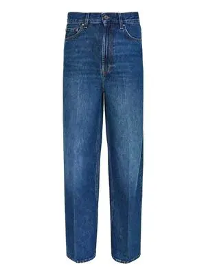 TOTEME Pressed-crease Wide-leg Jeans - Blue