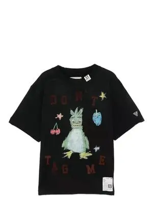 Mihara Yasuhiro Leon Doodle Printed T-shirt - Black