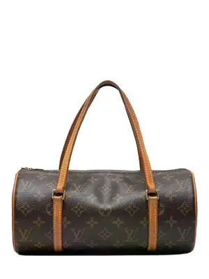 LOUIS VUITTON 2004 Monogram Papillon 28 Handbag - Brown