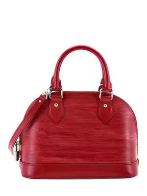 LOUIS VUITTON Alma Handbag Epi Leather Bb Satchel - Red