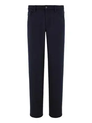 Canali Levante Navy Impeccabile Wool Regular-fit Pants - Blue