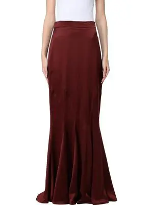 Max Mara High-waisted Pencil Midi Skirt In Silk Criªpe With Train Detail - Brown