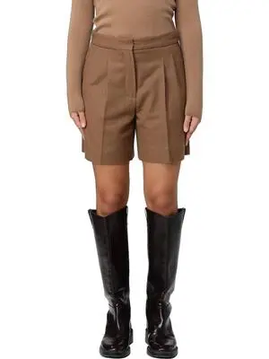 Max Mara Max Mara Studio Women Shorts Woman Max Mara Studio Brown