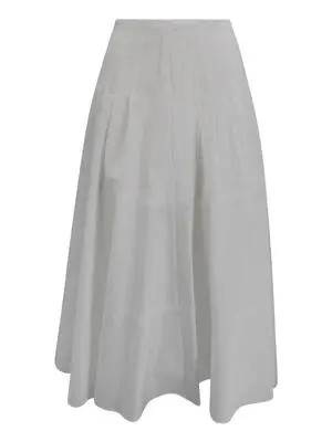 Max Mara Cotton Skirt - White