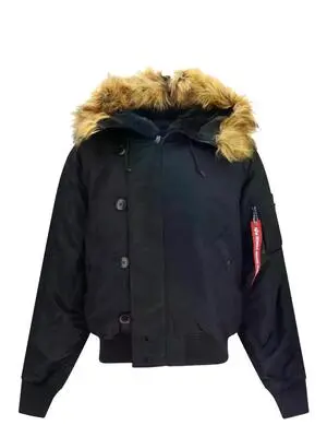 Alpha Industries N-2b Heritage Faux-fur Trim Jacket - Black