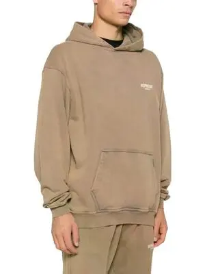 REPRESENT Owners' Club Logo-print Hoodie - Neutrals