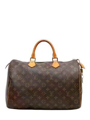 LOUIS VUITTON 2010 Monogram Speedy 35 Boston Bag - Brown