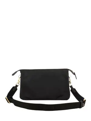 Borbonese Op' Textured Shoulder Bag - Black