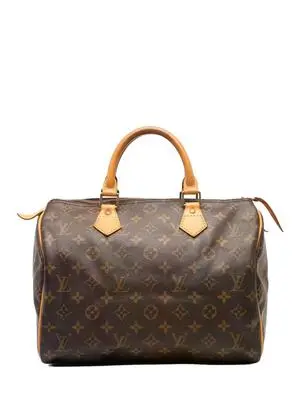 LOUIS VUITTON 1997 Monogram Speedy 30 Boston Bag - Brown