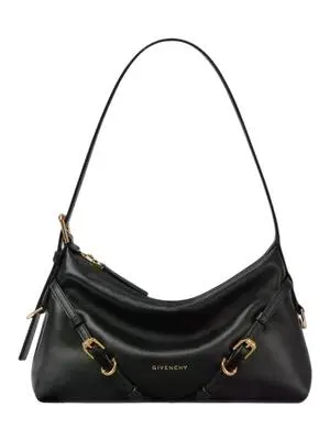 Givenchy Mini Voyou Bag In Shiny Leather - Black