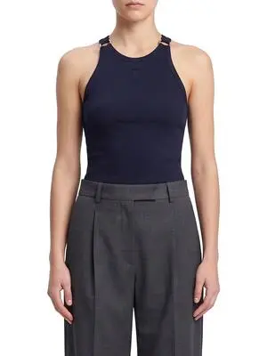 COURREGES Slim Fit Off-the-shoulder Stretch-cotton Top
