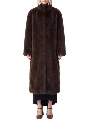 Liu Jo Fur Coat - Brown