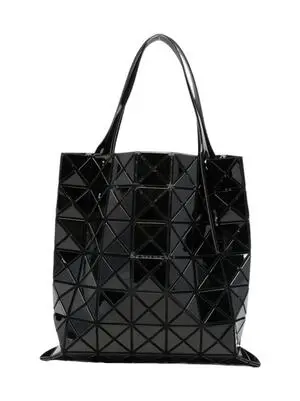 Issey Miyake Geometric Panel Tote Bag With Adjustable Handles - Black
