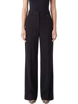 Isabel Marant Étoile High-waisted Virgin Wool Wide-leg Trousers - Black