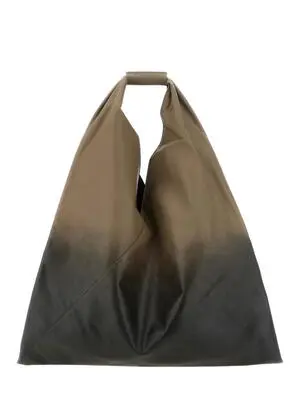 MAISON MARGIELA Large Japanese Handbag With Abstract Print And Flared Shape Multicolor