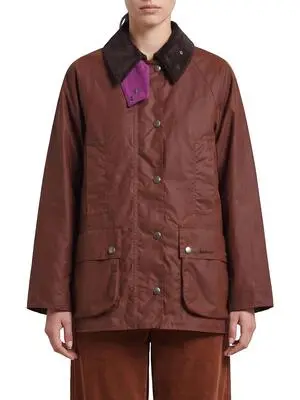 Barbour Paul Smith X Beaufort Cotton Jacket With Velvet Collar - Brown