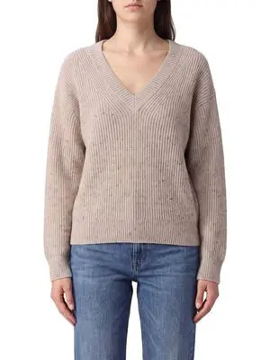 Brunello Cucinelli V-neck Cashmere Blend Jumper - Ivory