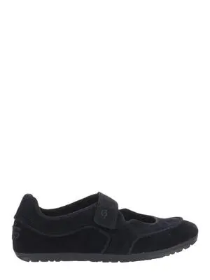 UGG Quill Mary Jane Suede Trainers With Fur Lining And Velcro Closure
