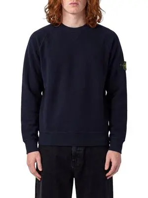 Stone Island Compass Logo Wool Blend Crewneck Jumper - Black