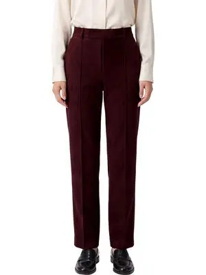 Patrizia Pepe Mid-rise Viscose Blend Wide-leg Trousers - Brown