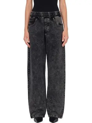DIESEL® P-stuky Mid-rise Cotton Denim Wide-leg Jeans - Grey