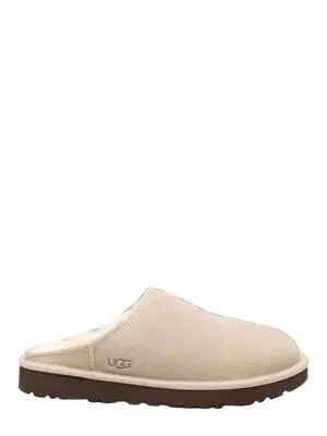UGG Round Toe Slip-on Shoes In Suede With Wool Lining And Eva Sole Beige