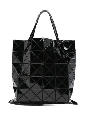 Issey Miyake Lucent Handbag With Geometric Design And Adjustable Handles - Black
