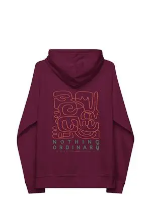 ANCHOR & CREW Burgundy Sixteen Nothing Ordinary Editions Organic Cotton Hoodie - Red