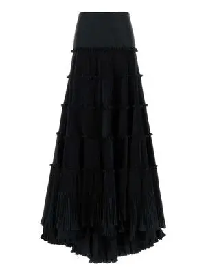 BLUMARINE Blumarine Black Taffeta Mini Skirt