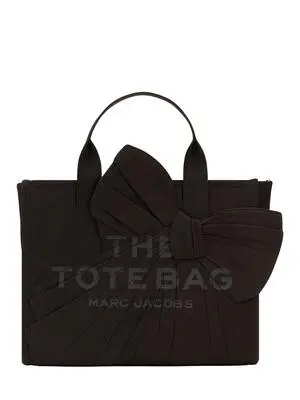Marc Jacobs Marc Jacobs Mini Bow Tote Handbag In 100% Cotton Black