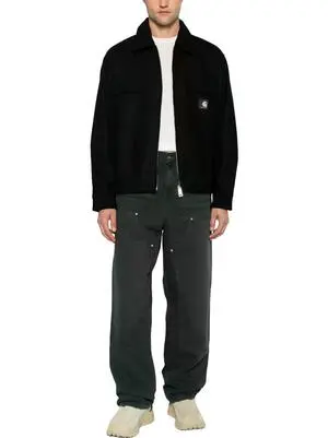 Carhartt Work In Progress Logo-patch Zip-up Jacket - Black