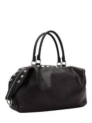 MARGESHERWOOD Dumpling Stud Leather Tote Bag - Black