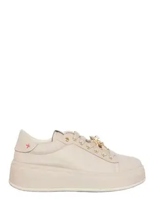 GIO+ Embellished-laces Platform Sneakers - Neutrals