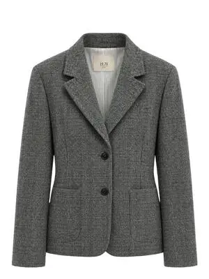 Seventy Prince Of Wales Check Blazer - Grey