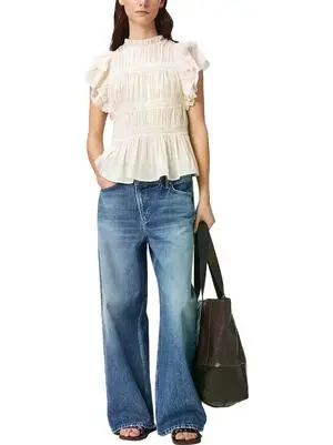 ALLSAINTS Crossover-waist Wide-leg Jeans