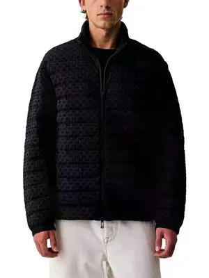 Armani Exchange Logo-print Quilted Jacket - Black