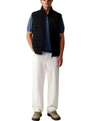 Armani Exchange Logo-print Quilted Gilet - Black