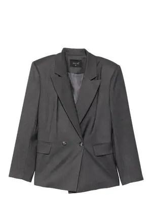 PHILIA LOFT Double-breasted Tie-back Blazer