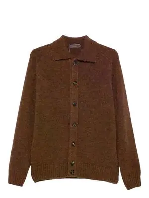 FILIPPO DE LAURENTIIS Button-fastening Cardigan - Brown