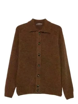 FILIPPO DE LAURENTIIS Button-fastening Cardigan - Brown