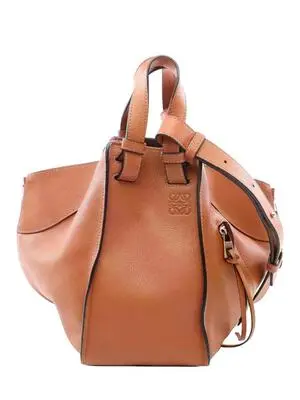 Loewe 2000s Hammock Leather Tote Bag - Brown